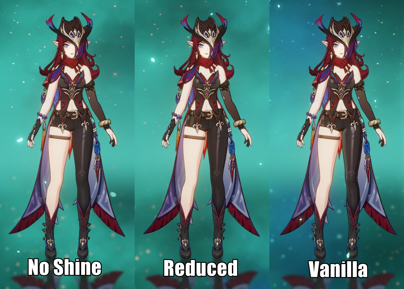 No Shine Chasca Pants - compatible with recolors! Mod for Genshin ...