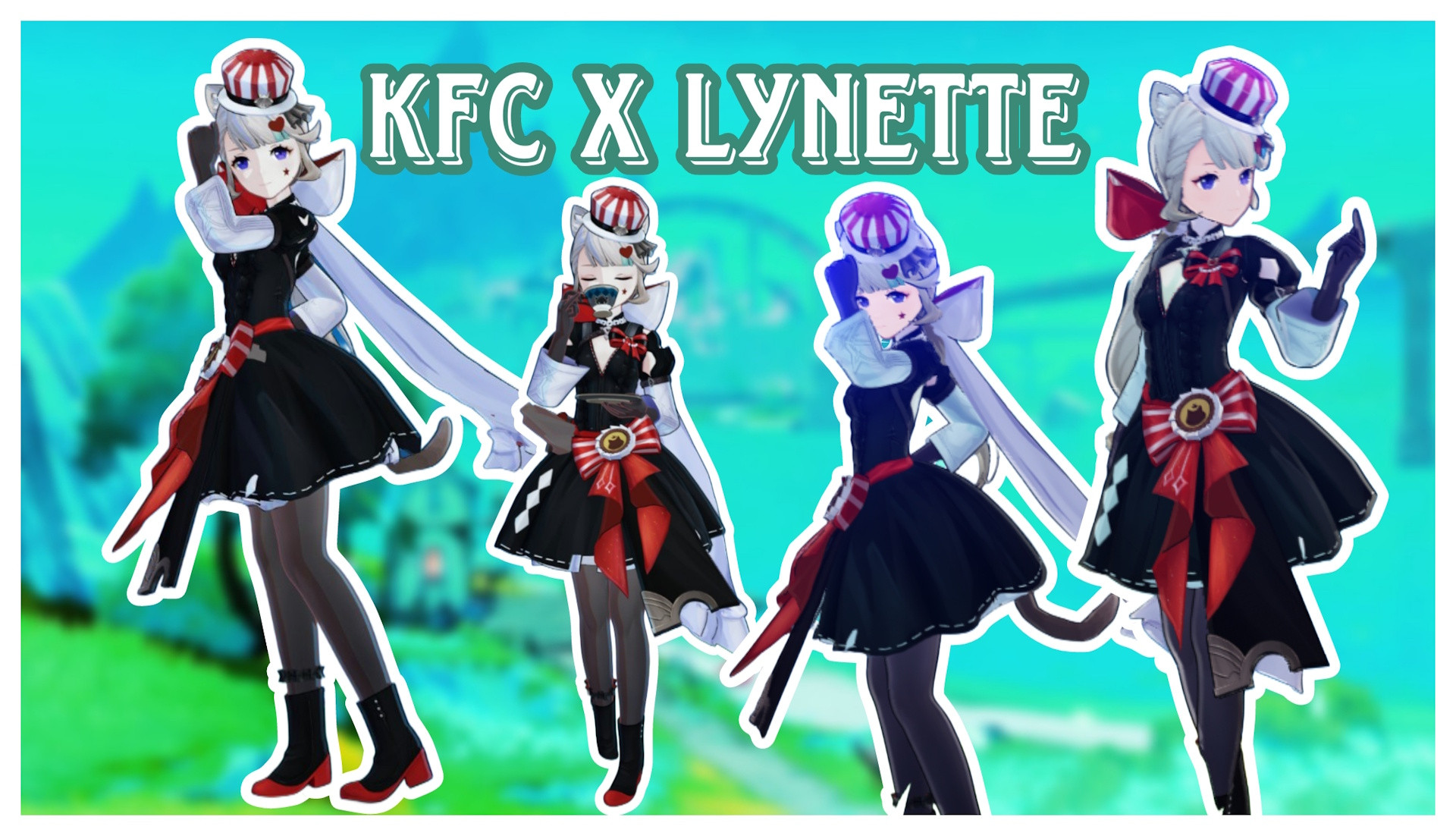 KFC x Lynette Collab skin Mod for Genshin Impact | GI Mods