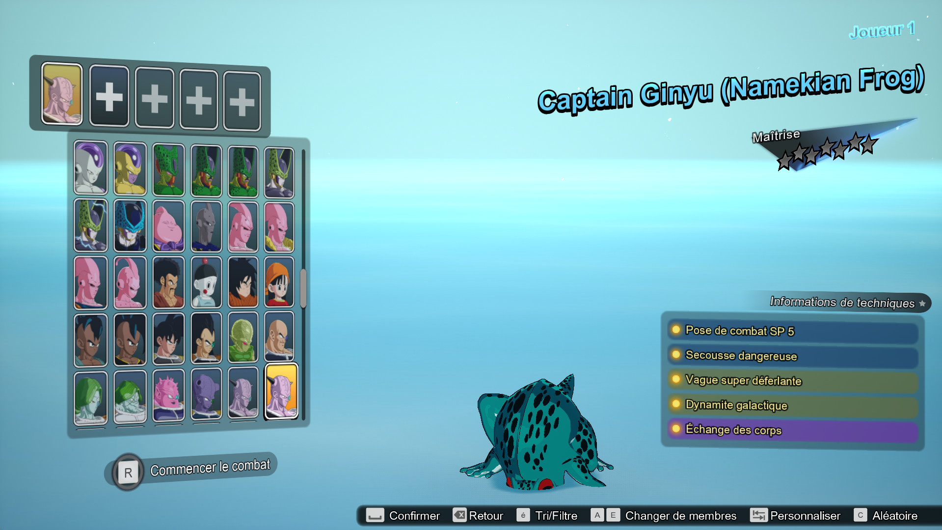 CAPTAIN GINYU NAMEKIAN FROG (EXTRA SLOT) Mod for Dragon Ball: Sparking ...