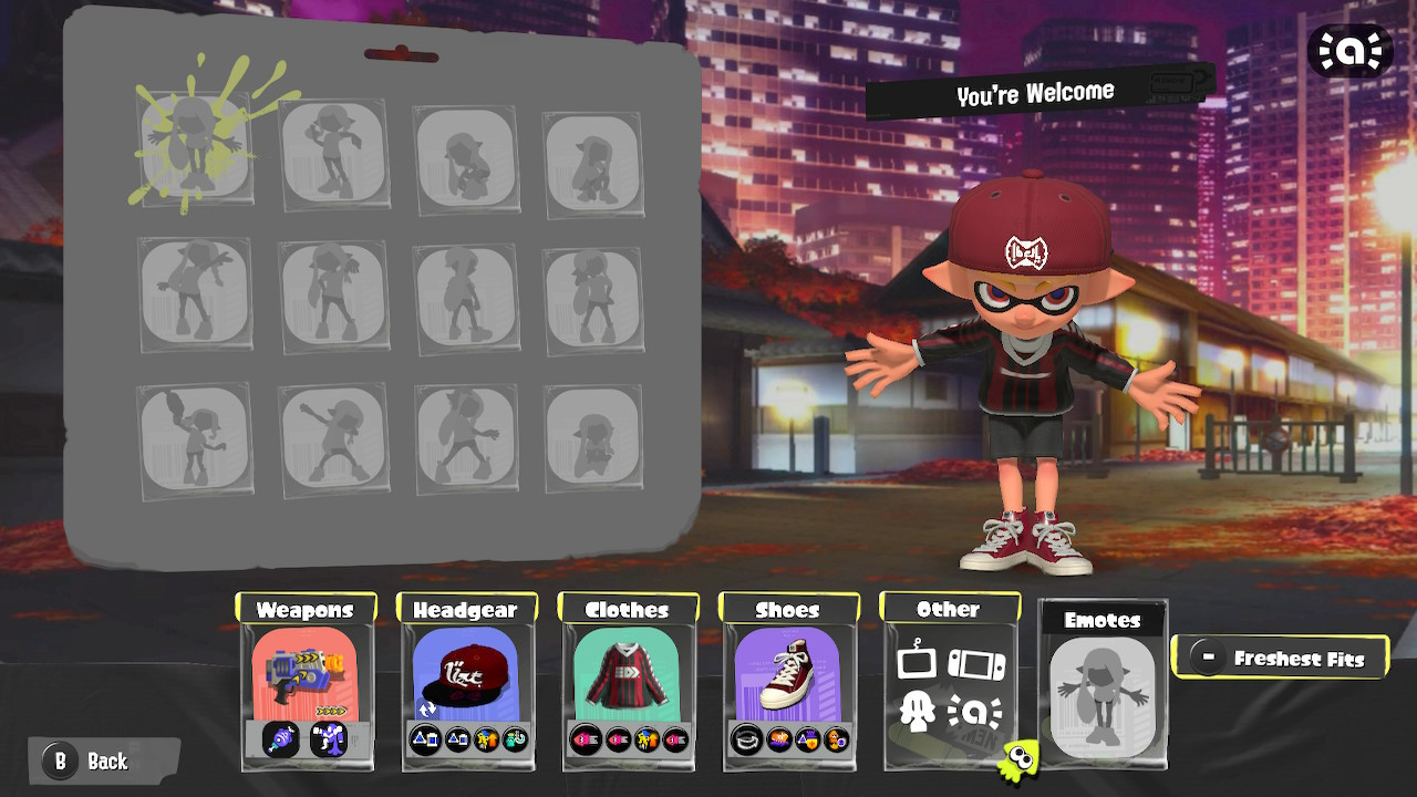 Shadowed's Red/Black Gear Pack Mod for Splatoon 3 | Splatoon 3 Mods