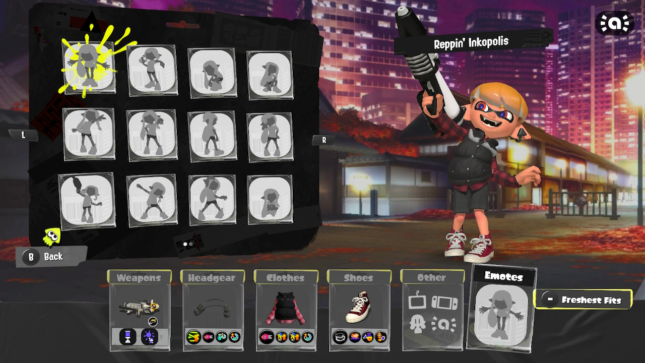 Shadowed's Red/Black Gear Pack Mod for Splatoon 3 | Splatoon 3 Mods