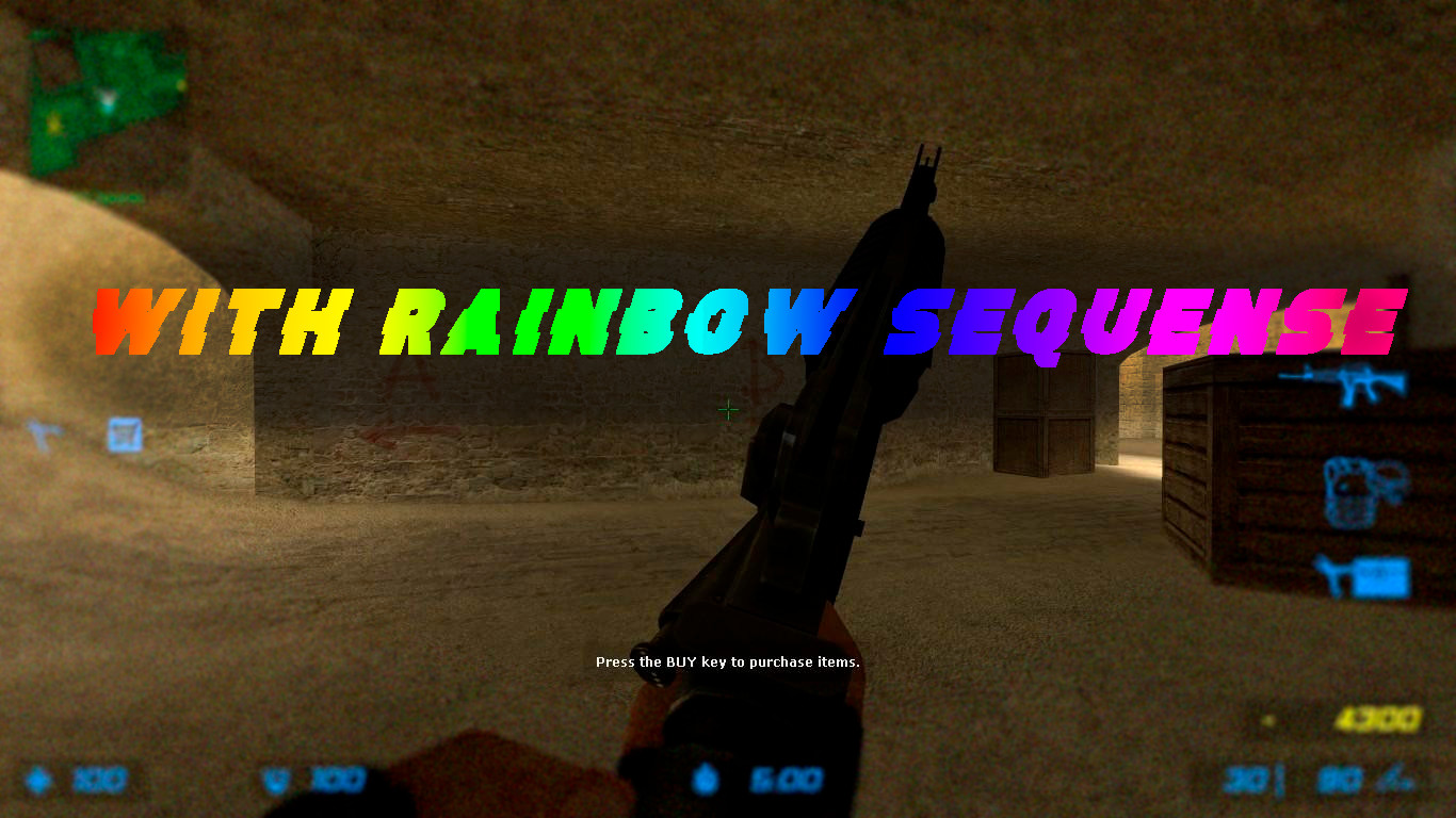 Rainbow Blue HUD (SteamPipe) Mod for Counter-Strike: Source | CS:S Mods