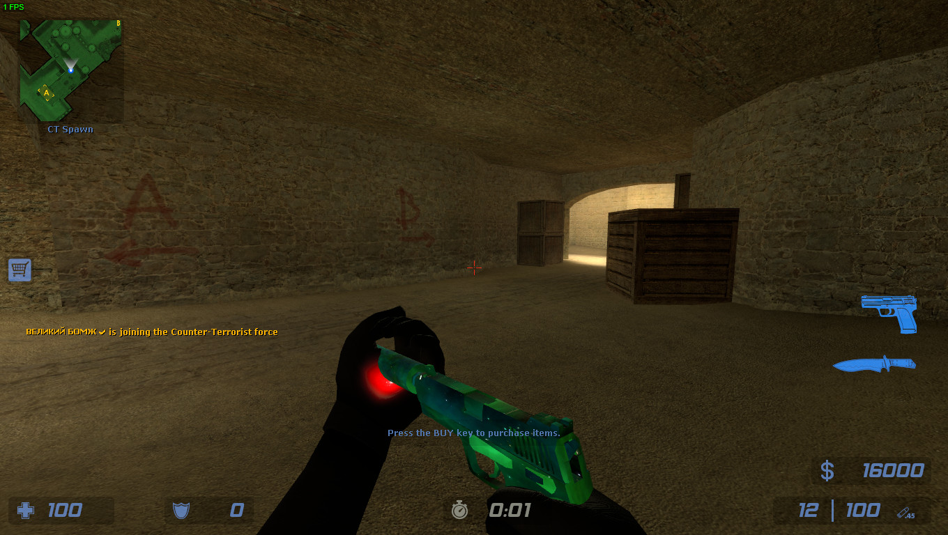 Rainbow Blue HUD (SteamPipe) Mod for Counter-Strike: Source | CS:S Mods