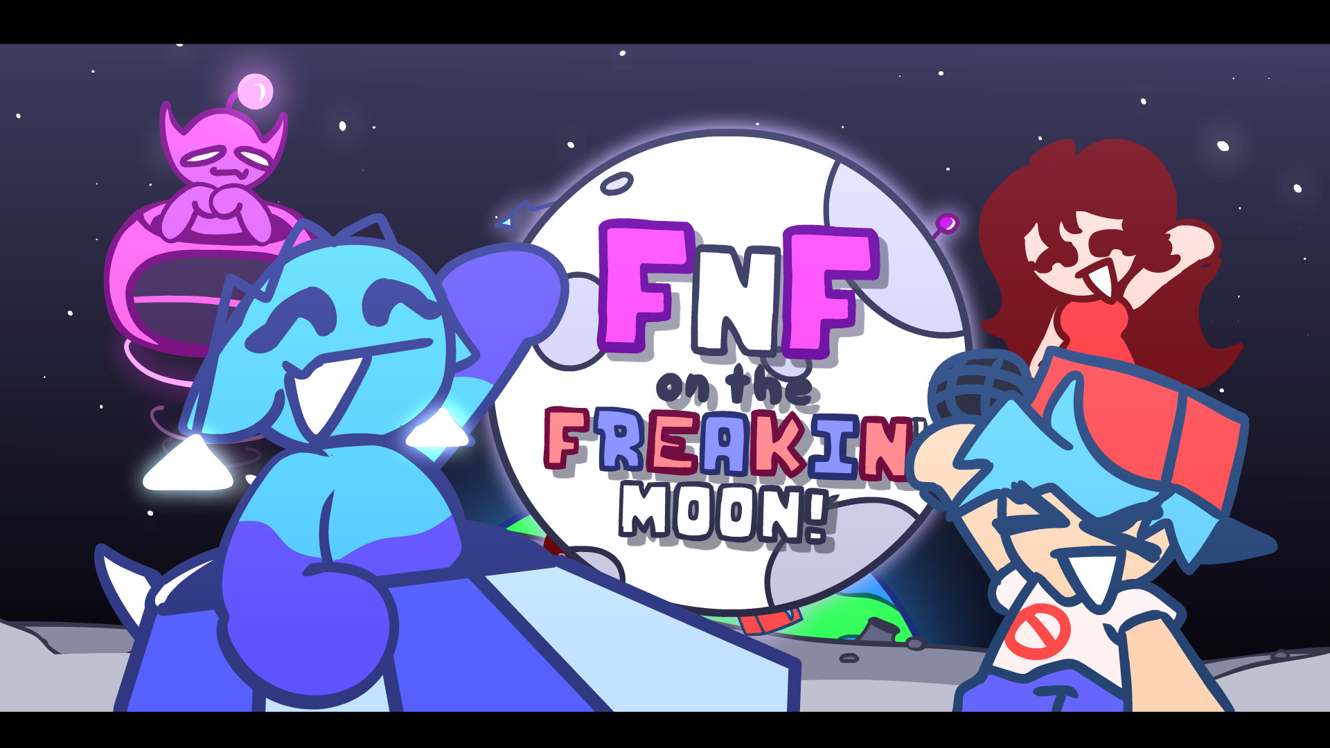 FNF ON THE FREAKIN' MOON (Oneshot) Mod for Friday Night Funkin' | FNF Mods