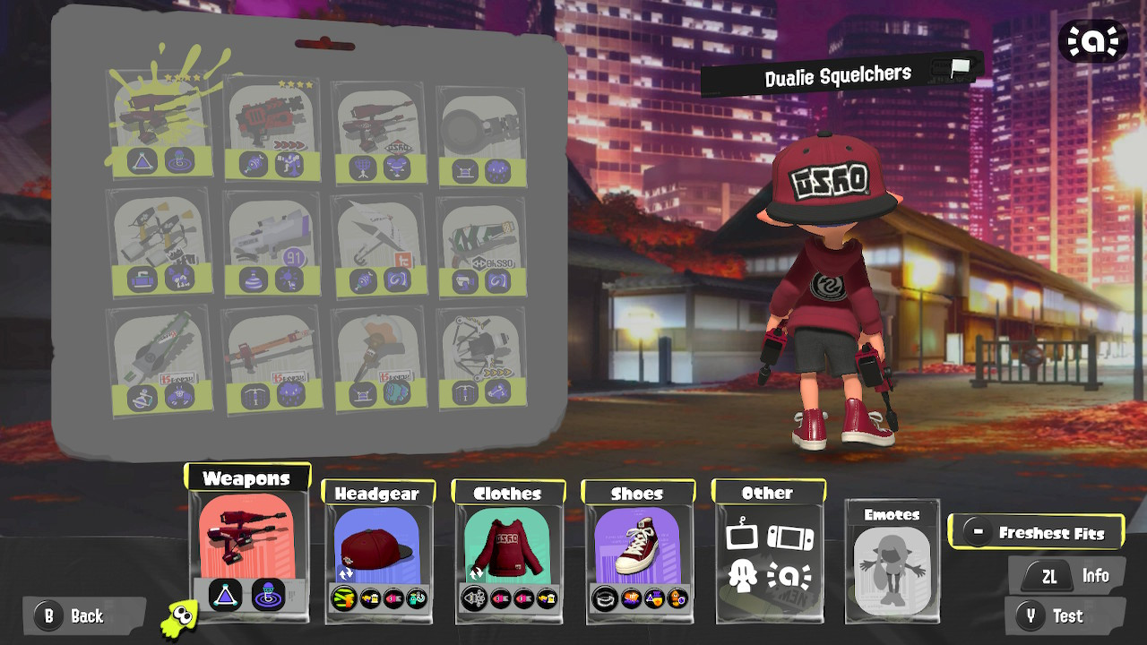 Shadowed's Gear + Weapon Pack Mod for Splatoon 3 | Splatoon 3 Mods