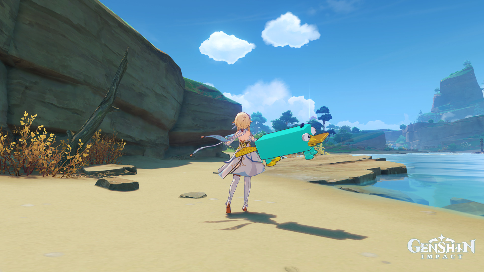 Perry the platypus sword Mod for Genshin Impact | GI Mods