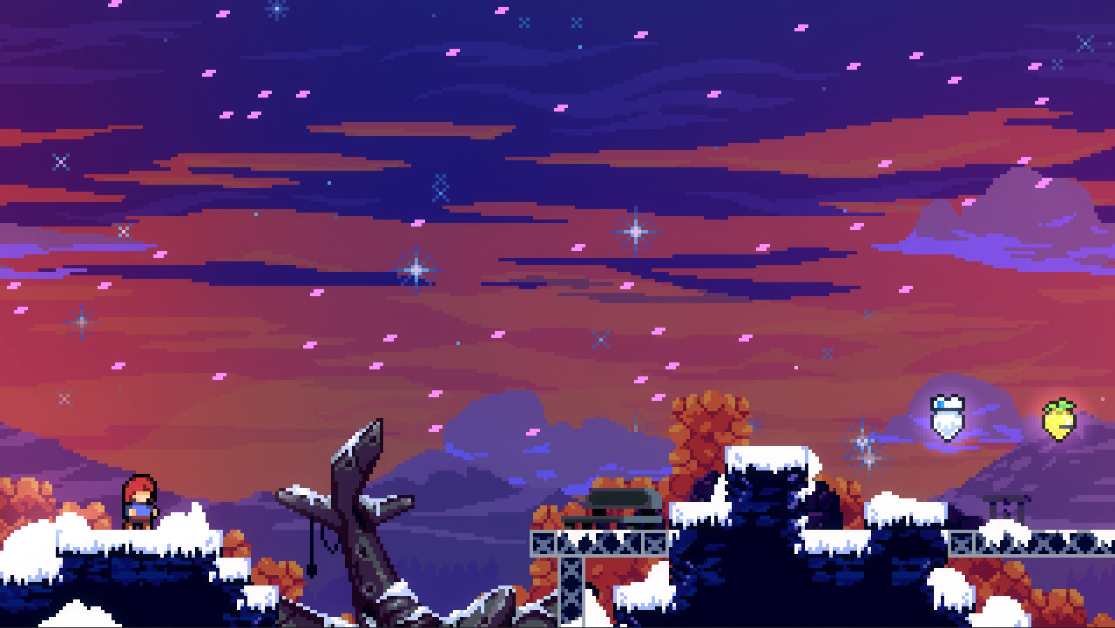 Below Celeste's Peak Mod for Celeste | Celeste Mods