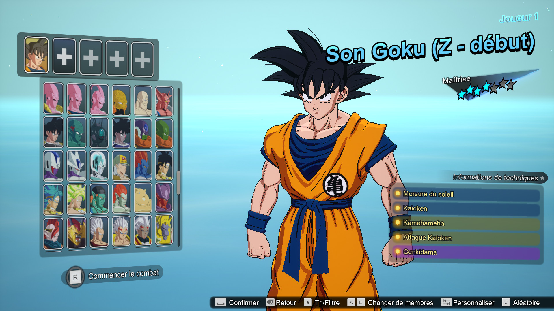 BUDOKAI TENKAICHI 3 CHARACTER LAYOUT Mod for Dragon Ball: Sparking ...