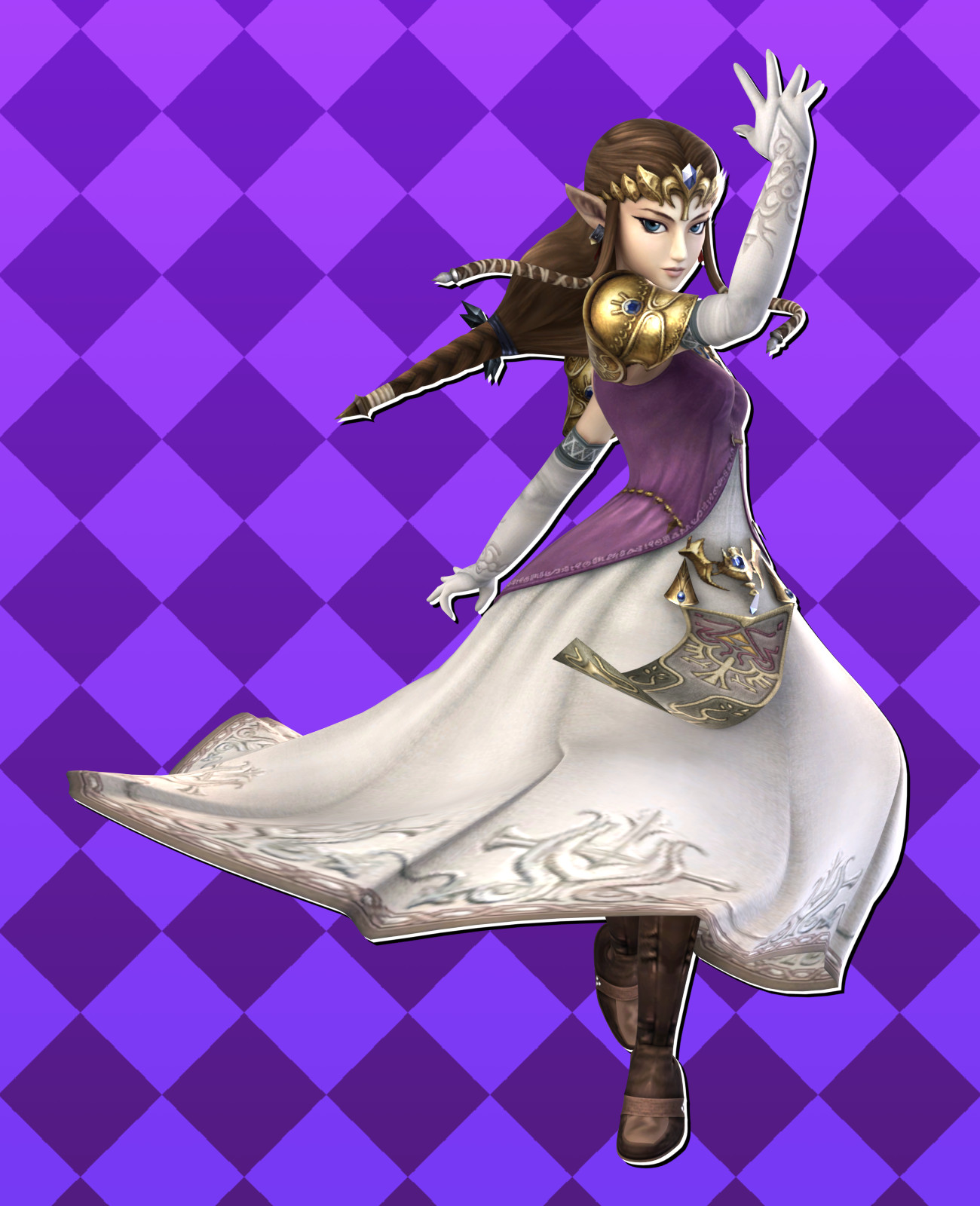 Tyle' Elegant Zelda Pose Mod for Super Smash Bros. Brawl | Brawl Mods