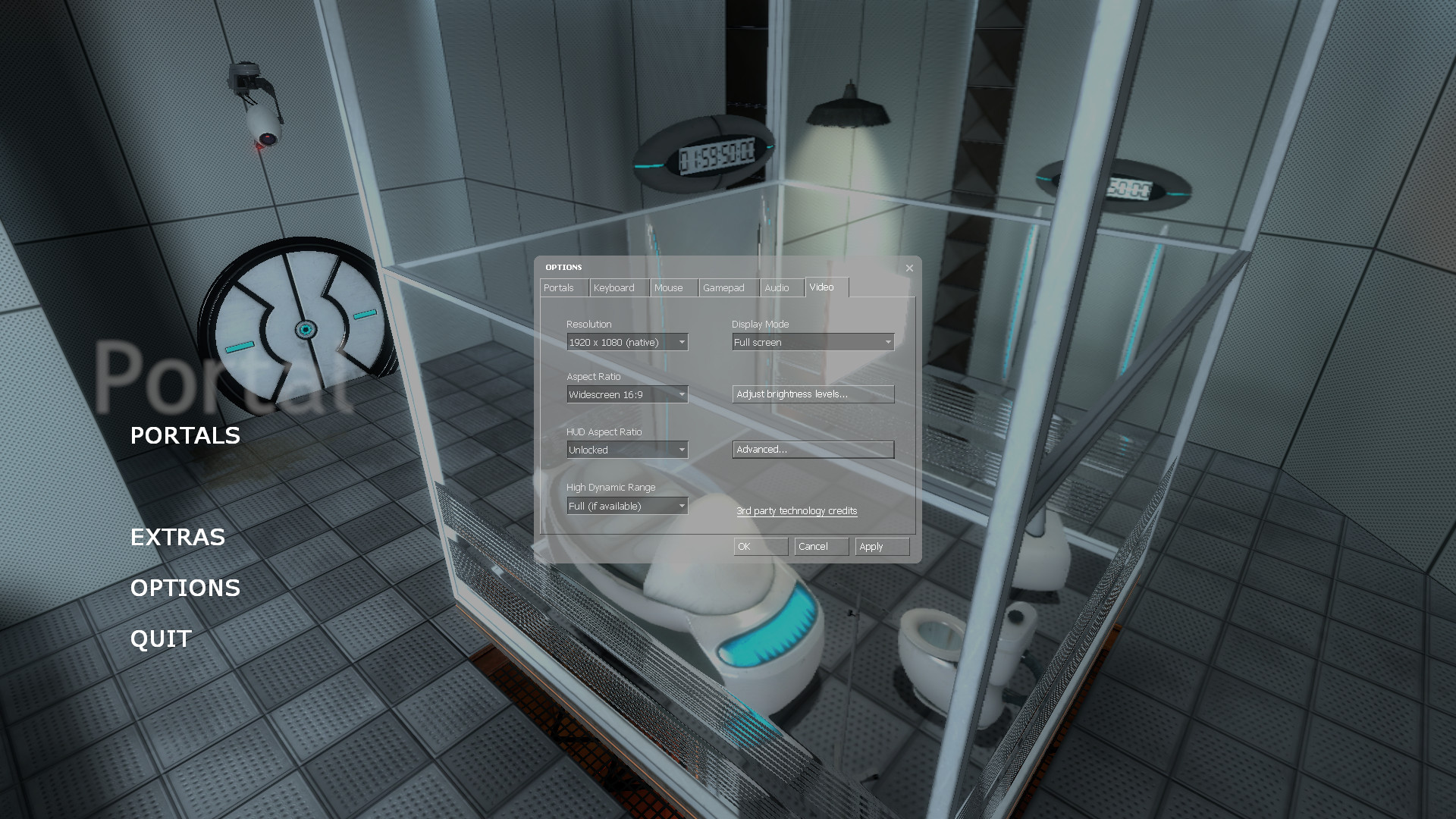 Portal Menu update-20th anniversary hl2 style Mod for Portal | PRTL Mods