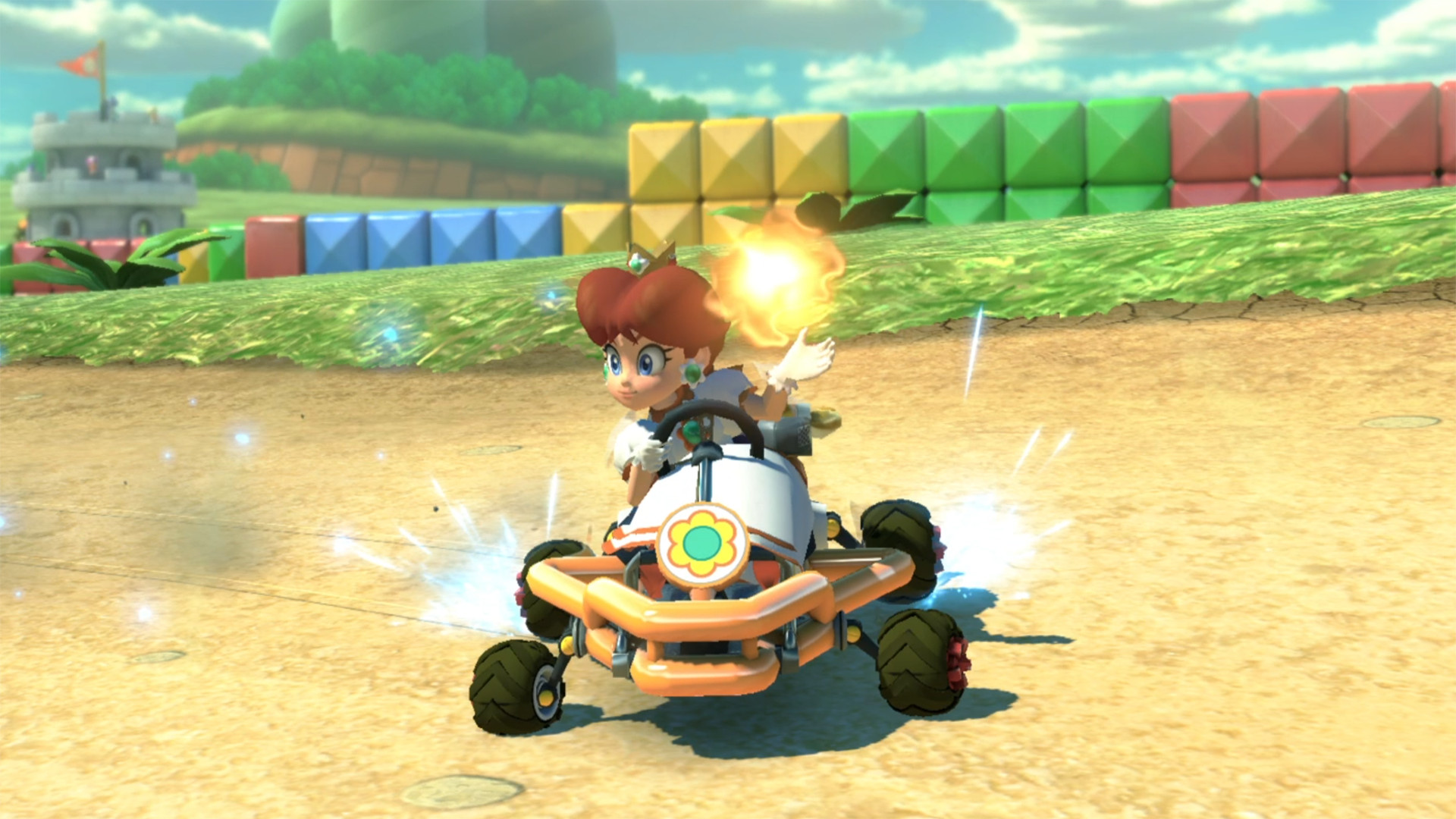 Fire Daisy (re-imagined) Mod for Mario Kart 8 Deluxe | MK8D Mods