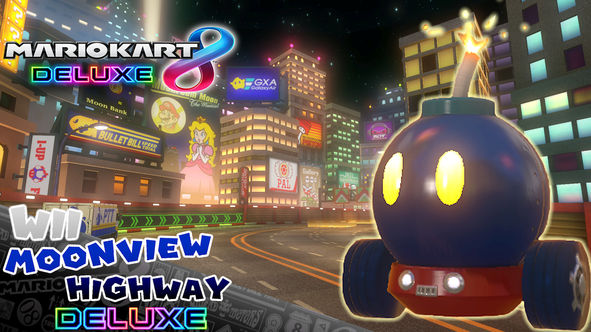 Wii Moonview Highway Deluxe Mod for Mario Kart 8 Deluxe | MK8D Mods