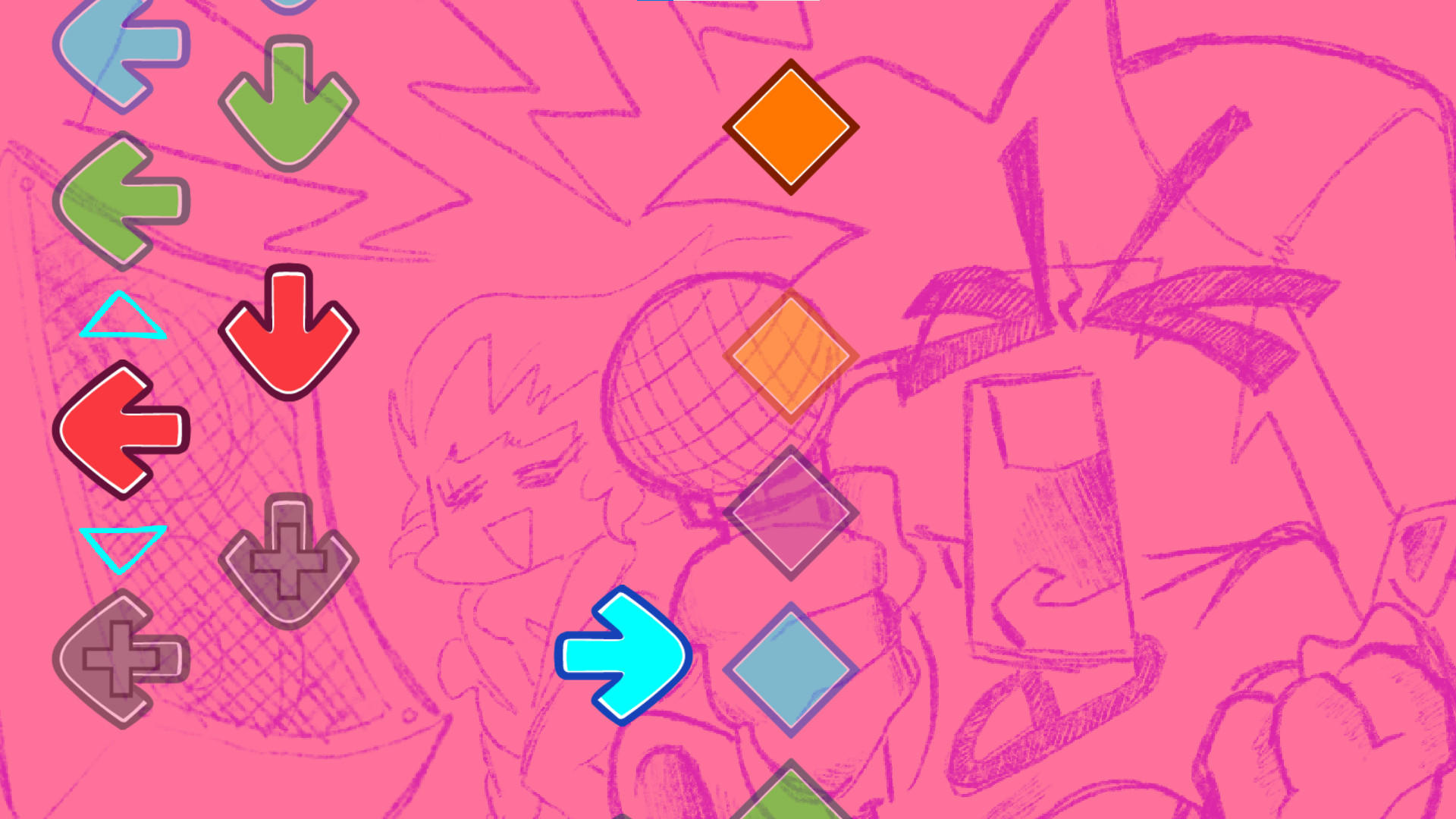 Psych Random Note Colors Script Mod for Friday Night Funkin' | FNF Mods