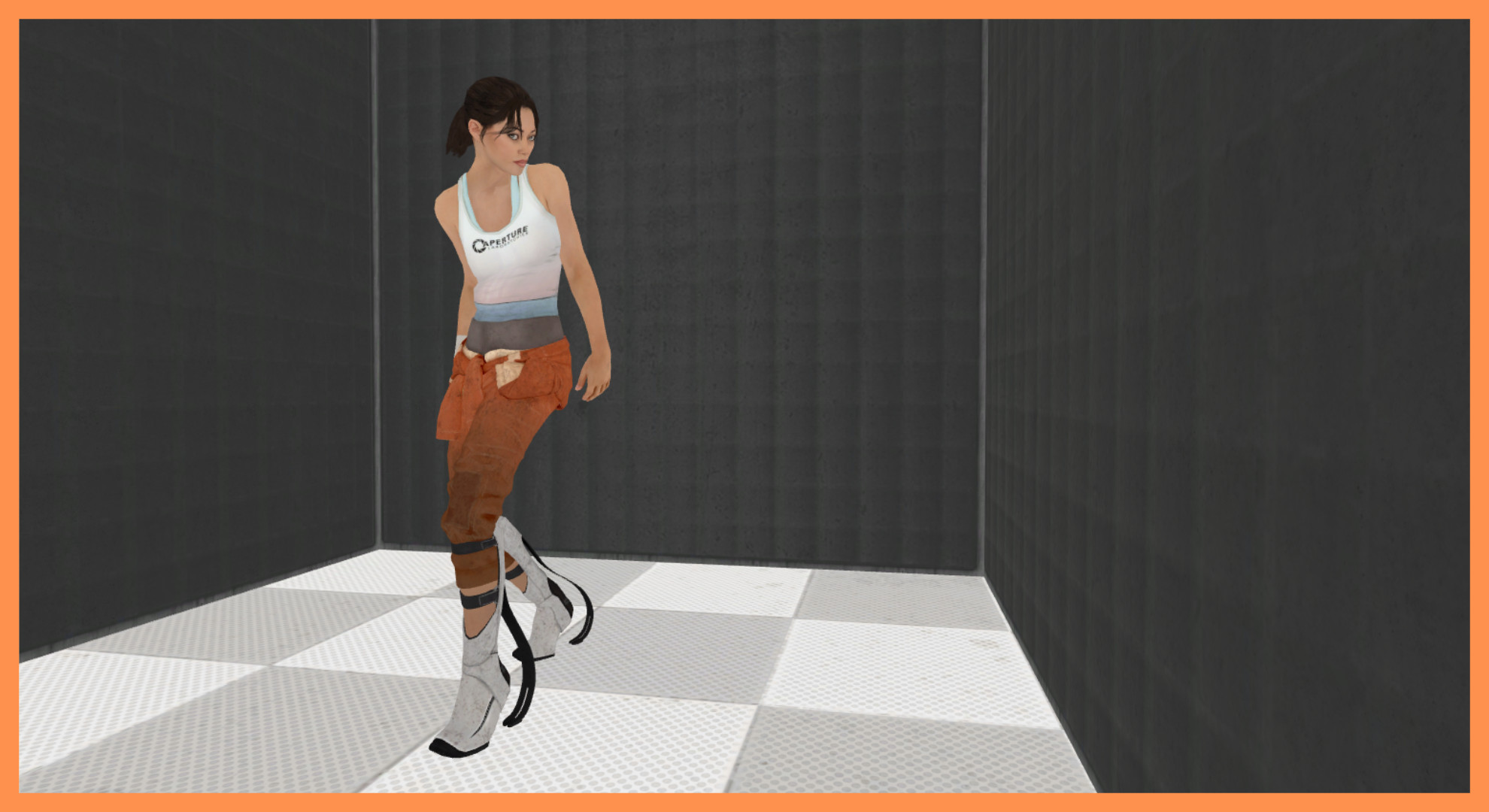 Dirtier Jumpsuit for Chell Mod for Portal 2 | P2 Mods