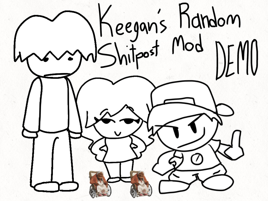 Keegan's Random Shitpost Mod (DEMO) FNF Mod for Friday Night Funkin ...