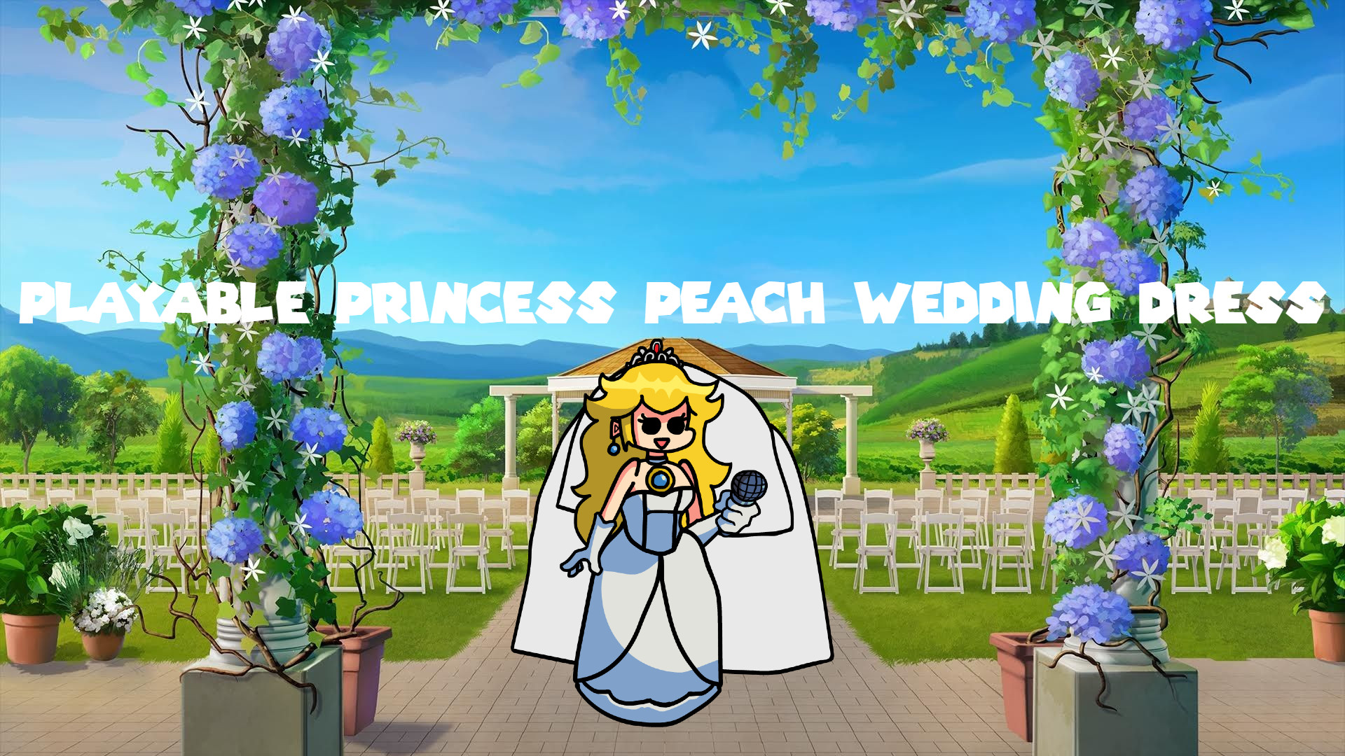 Playable Princess Peach Wedding Dress + FLA Mod for Friday Night Funkin ...