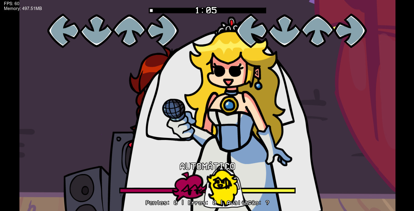 Playable Princess Peach Wedding Dress + FLA Mod for Friday Night Funkin ...