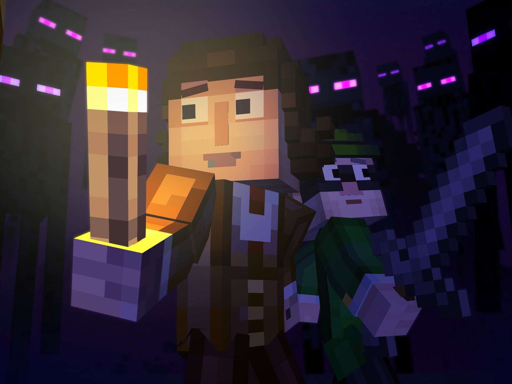 Jesse as Ellegaard And Lukas as Magnus Mod for Minecraft: Story Mode ...