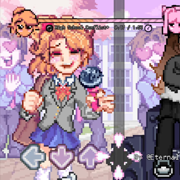 Senpai Gender swap - DDLC OUTFIT Mod for Friday Night Funkin' | FNF Mods