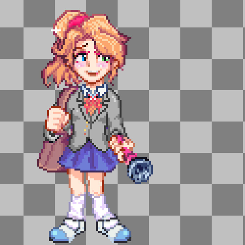 Senpai Gender swap - DDLC OUTFIT Mod for Friday Night Funkin' | FNF Mods