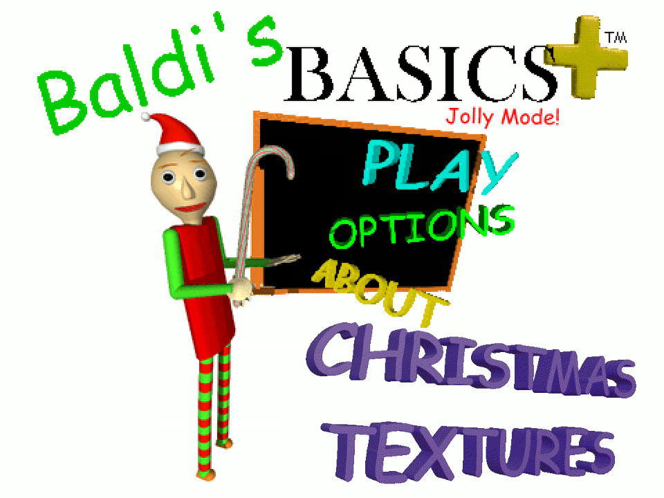 Baldi's Christmas Texture Mod for Baldi's Basics | Baldi Mods