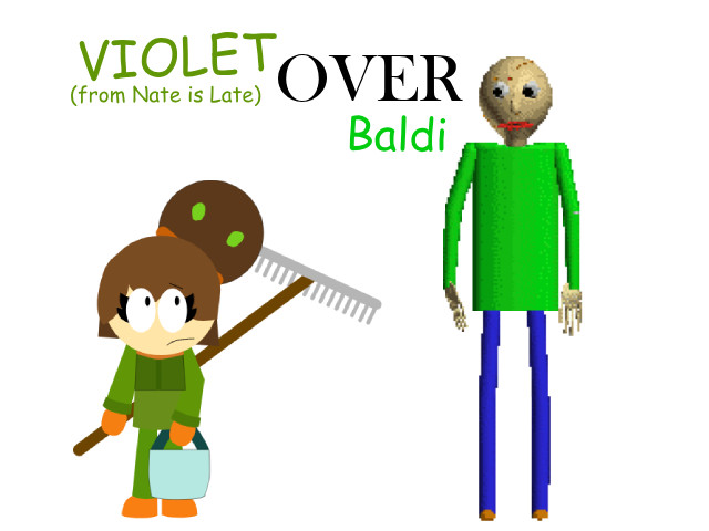 Violet over Baldi Mod for Baldi's Basics | Baldi Mods