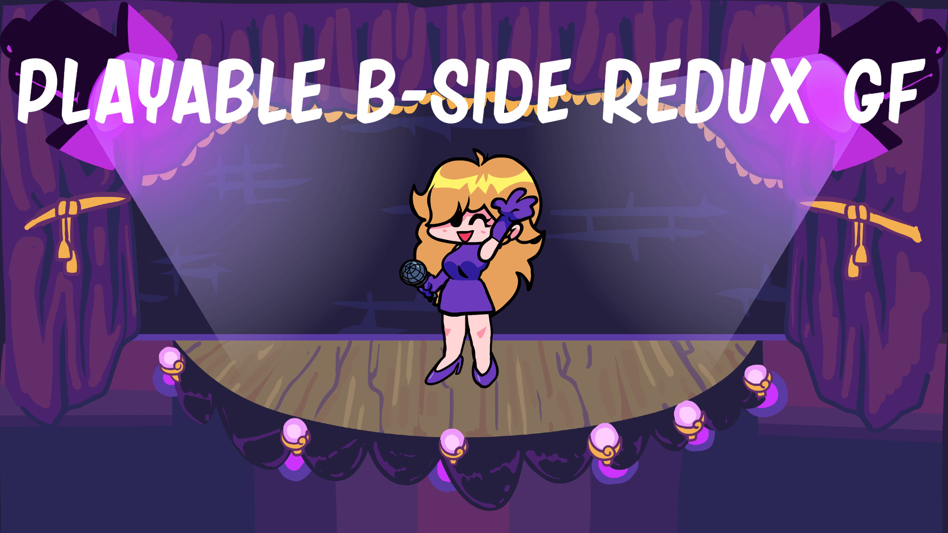 Playable B-Side Redux GF + FLA Mod for Friday Night Funkin' | FNF Mods