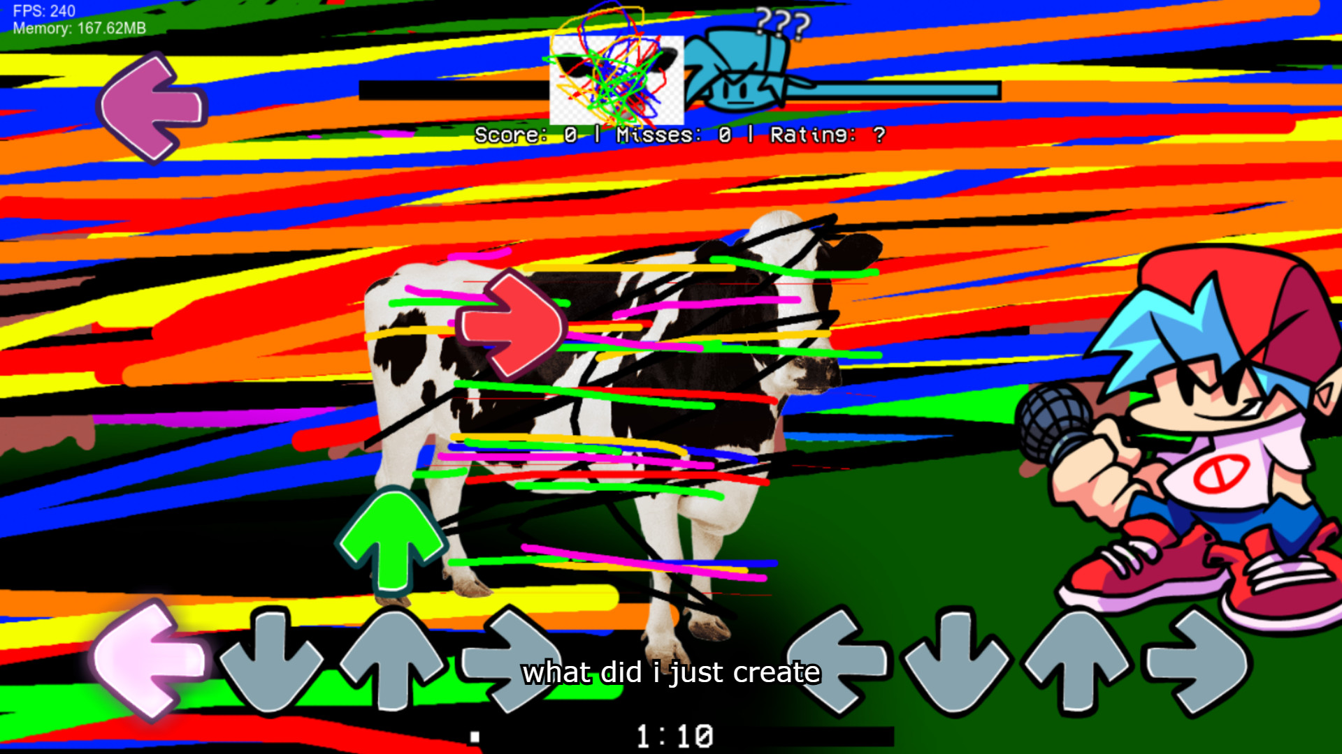 FNF' vs a random cow [Small Update] Mod for Friday Night Funkin' | FNF Mods