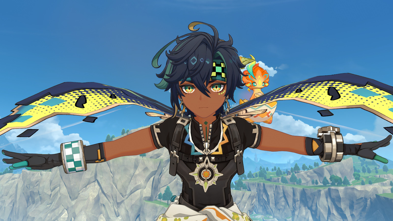 Raised Bandana / Visible Eyebrows for Kinich Mod for Genshin Impact ...