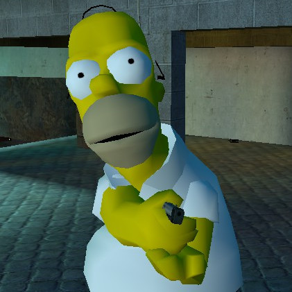 Homer simpson over metro police cop Mod for Half-Life 2: Deathmatch ...