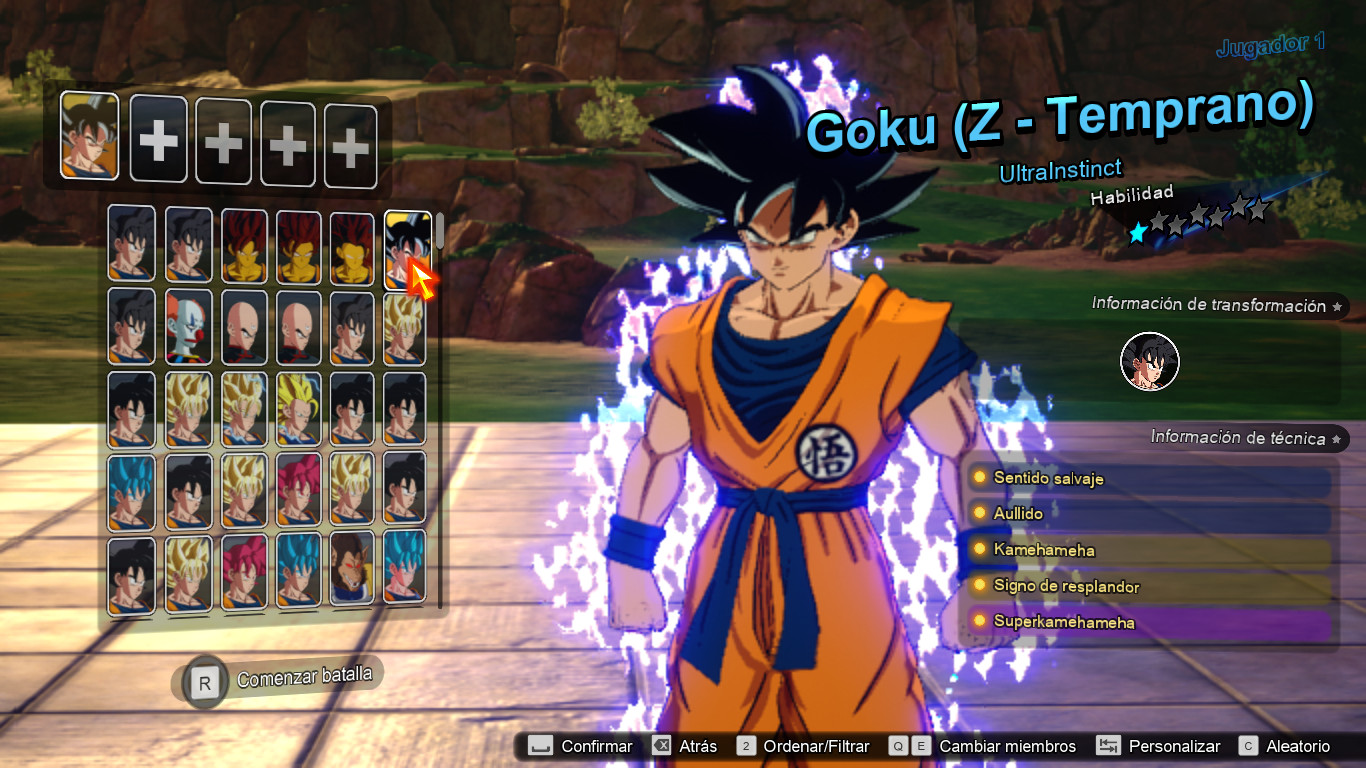 Goku (Z - Early) Ultra Instinct -Sign- Mod for Dragon Ball: Sparking ...