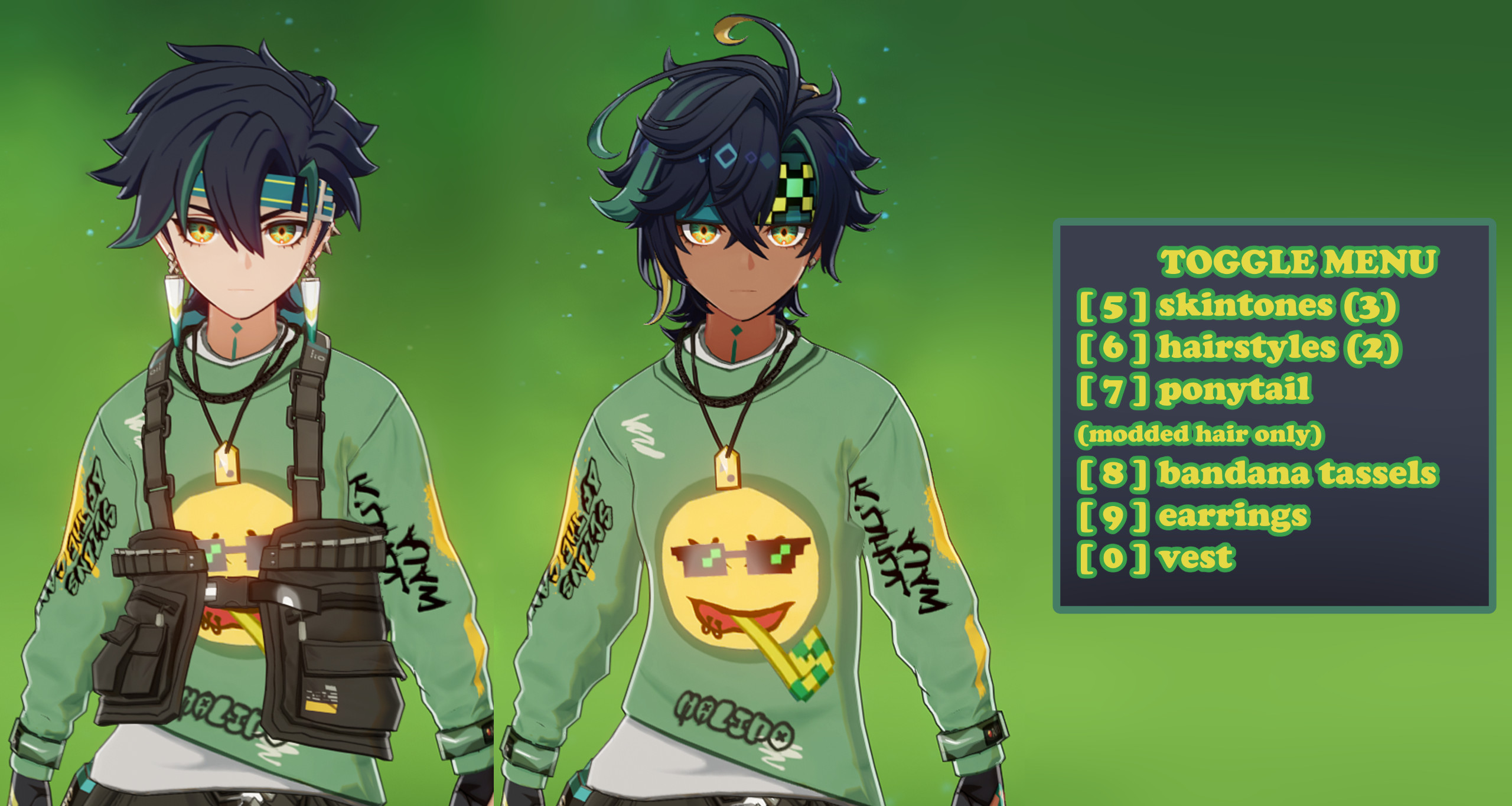 Tactical Streetwear Kinich Mod for Genshin Impact | GI Mods