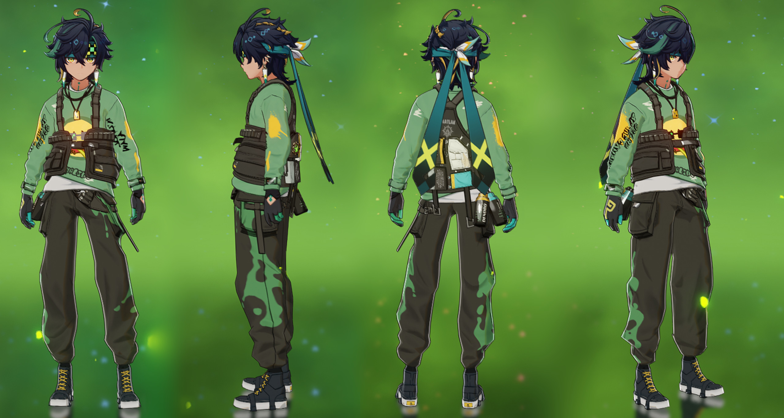 Tactical Streetwear Kinich Mod for Genshin Impact | GI Mods