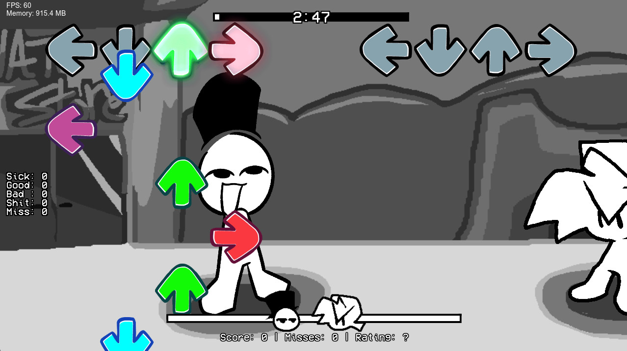 TOPHAT GUY ghosted Mod for Friday Night Funkin' | FNF Mods