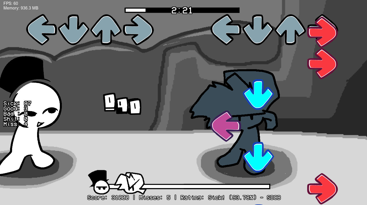 TOPHAT GUY ghosted Mod for Friday Night Funkin' | FNF Mods
