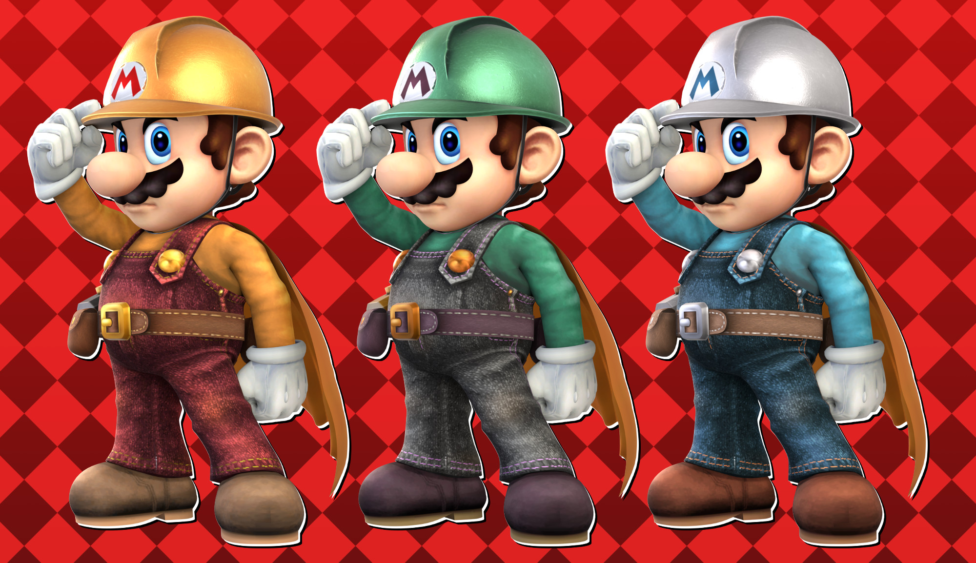 Tyle's Heroic Mario Pose Cosmetic Pack Mod for Super Smash Bros. Brawl ...