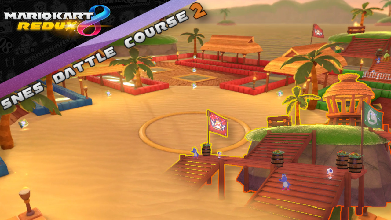 SNES Battle Course 2 Mod for Mario Kart 8 Deluxe | MK8D Mods