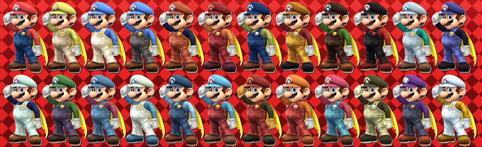 Tyle's Heroic Mario Pose Cosmetic Pack Mod for Super Smash Bros. Brawl ...