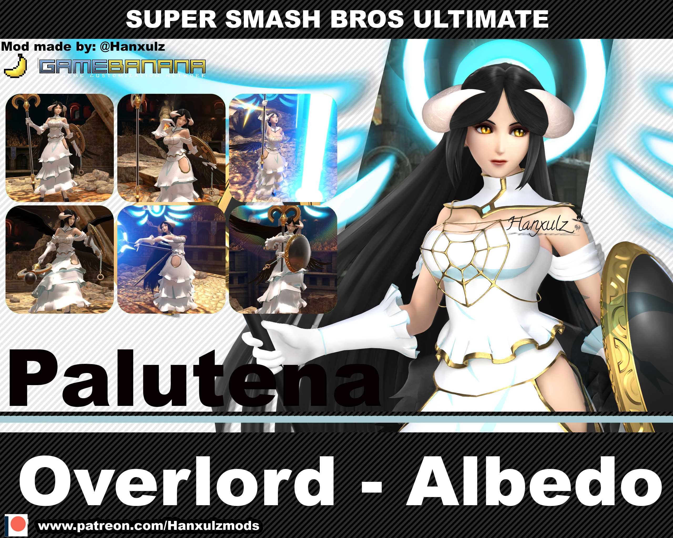 Palutena (Overlord - Albedo) Mod for Super Smash Bros. Ultimate | SSBU Mods