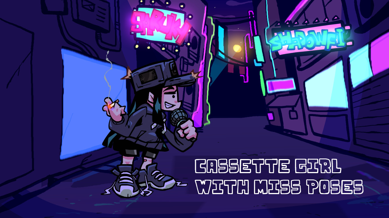 Cassette Girl Playable Sprites Mod for Friday Night Funkin' | FNF Mods