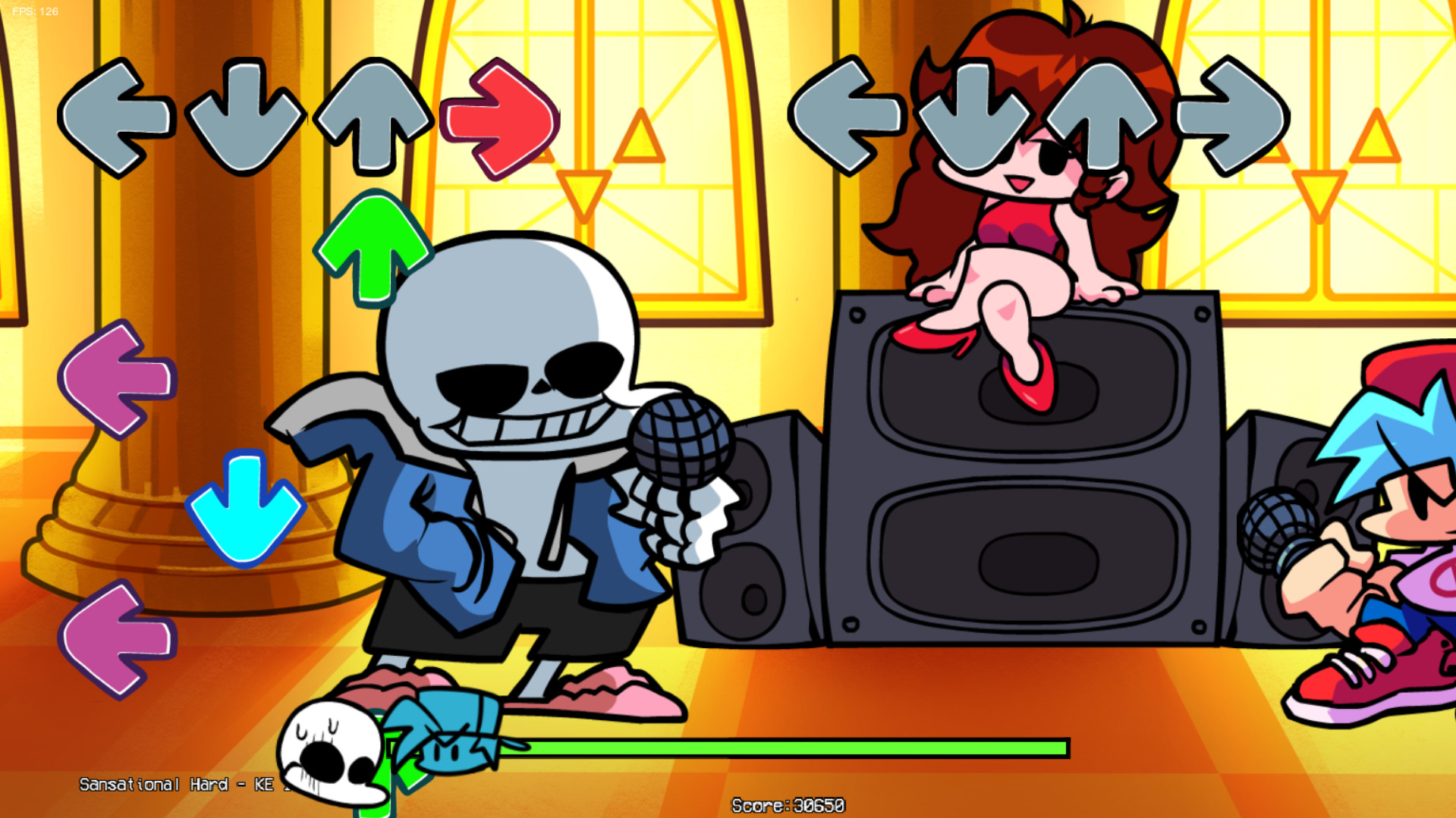 FNF Indie Cross: Sansational BETA Rechart Mod for Friday Night Funkin ...