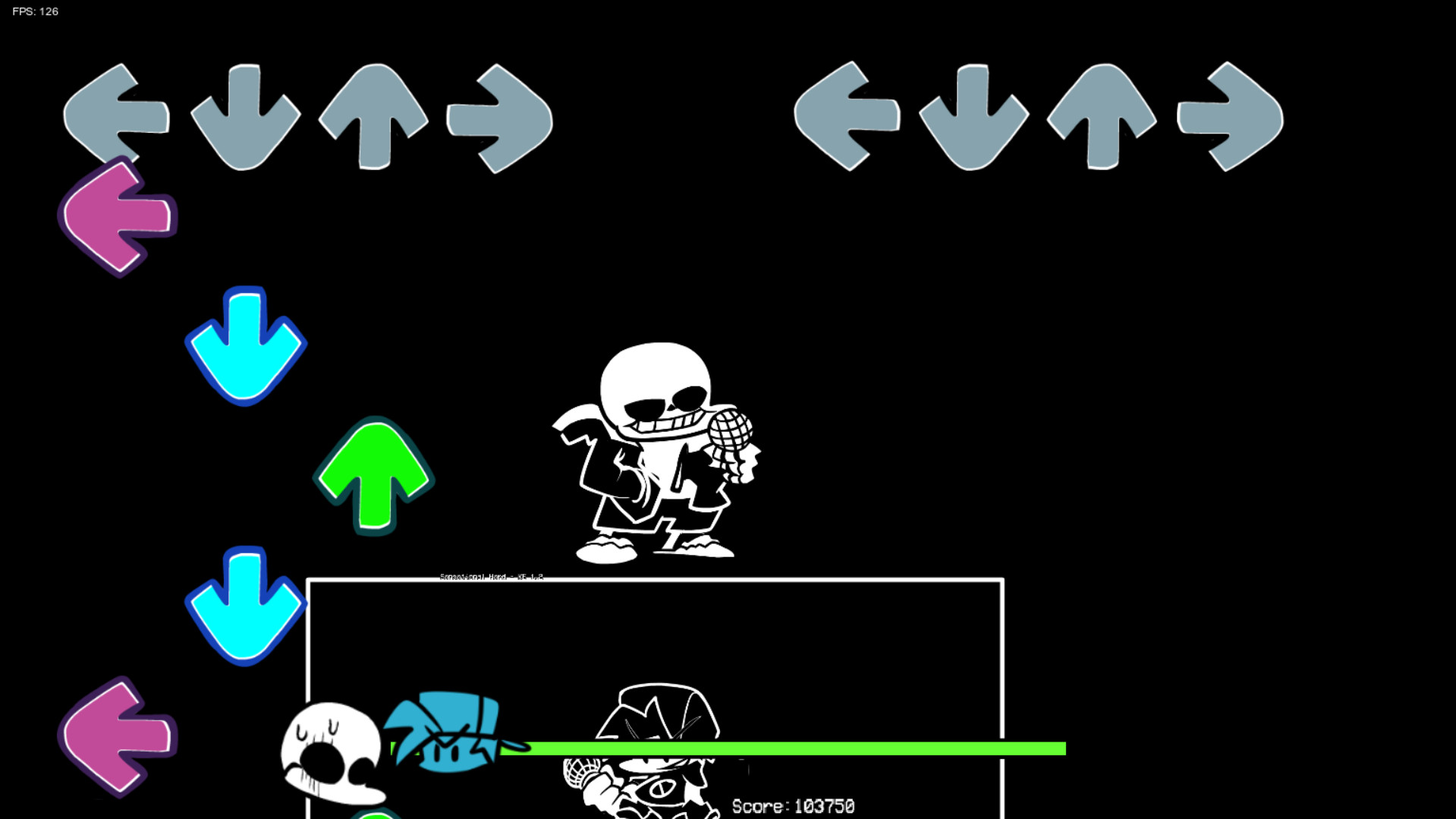 FNF Indie Cross: Sansational BETA Rechart Mod for Friday Night Funkin ...
