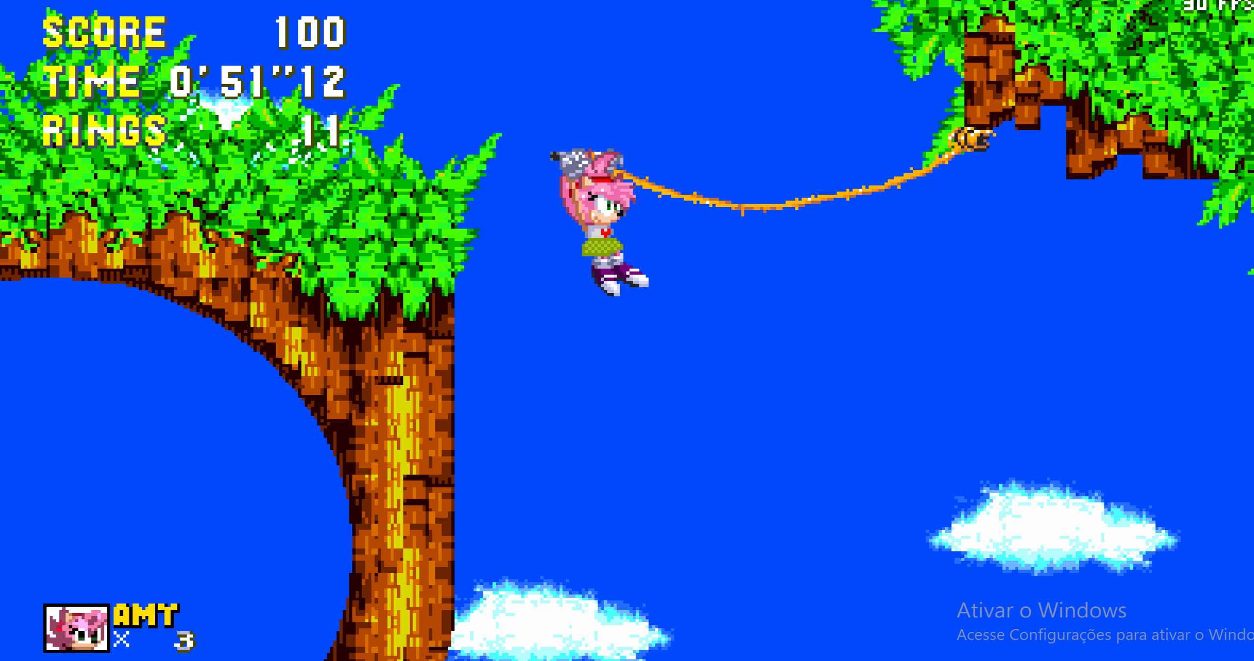 Fleetway Amy Over Knuckles Mod for Sonic 3 A.I.R. | S3AIR Mods