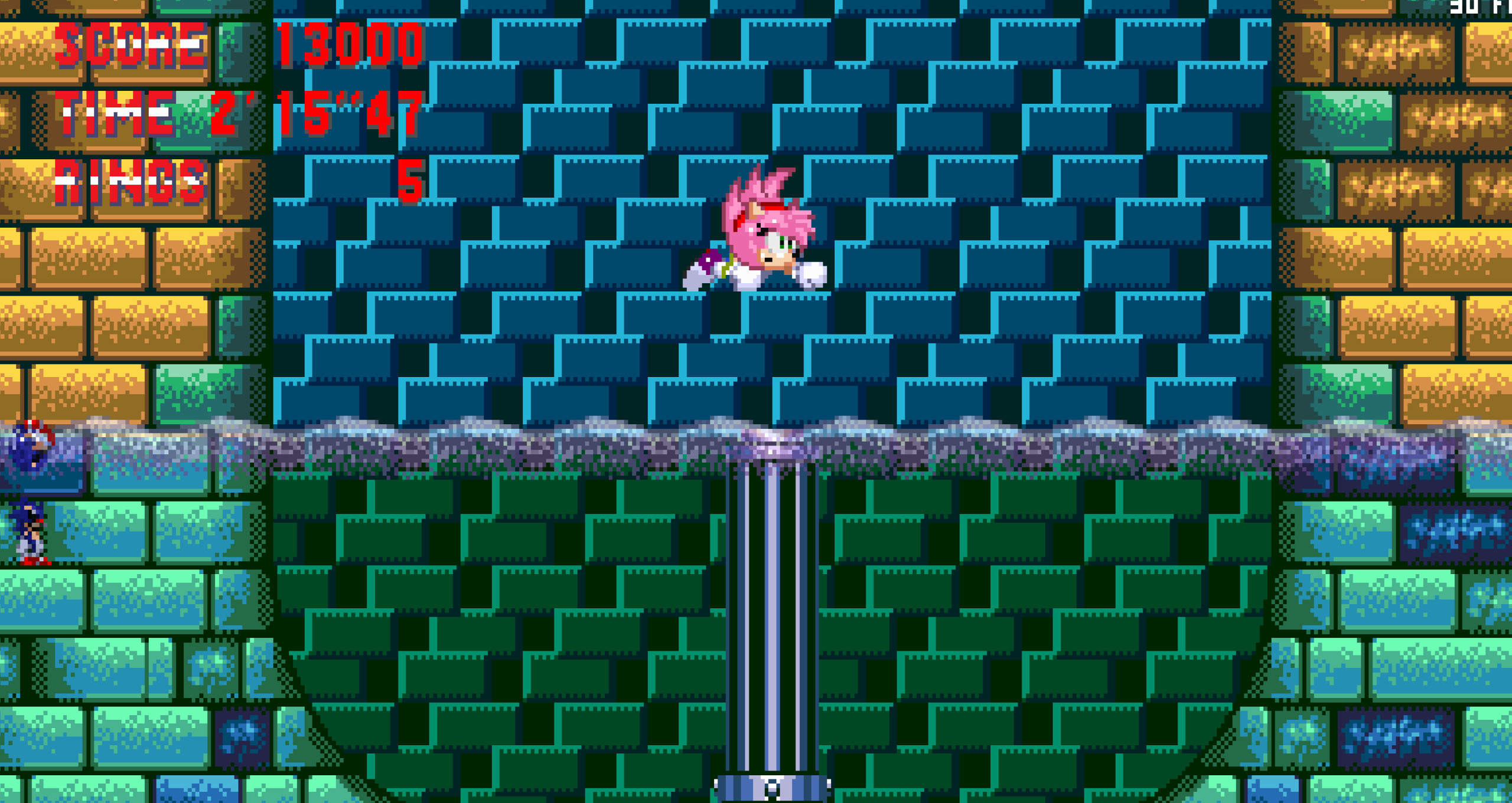 Fleetway Amy Over Knuckles Mod for Sonic 3 A.I.R. | S3AIR Mods