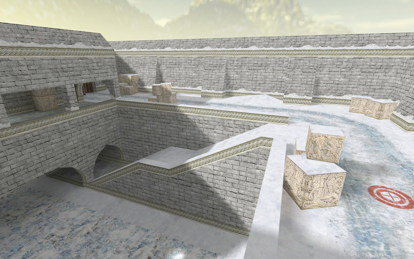 de_aztec_winter_z Mod for Counter-Strike 1.6 | CS1.6 Mods