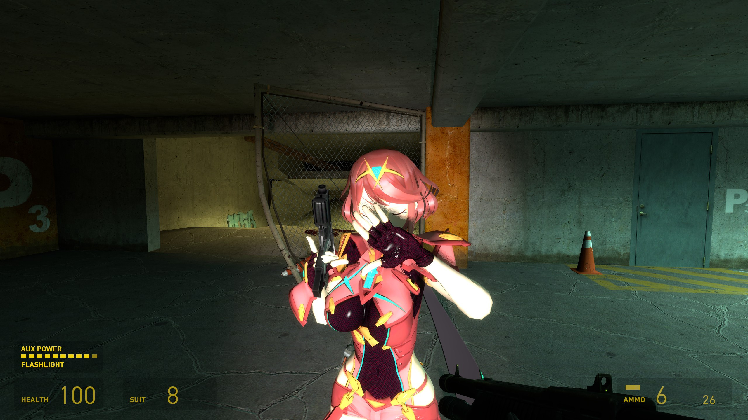Pyra (Xenoblade 2) as Alyx Mod for Half-Life 2 | HL2 Mods