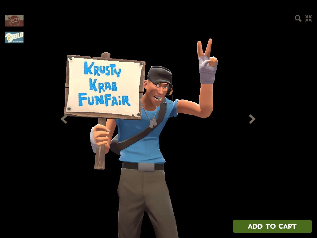 Krusty Krab Unfair sign Peace! Mod for Team Fortress 2 | TF2 Mods
