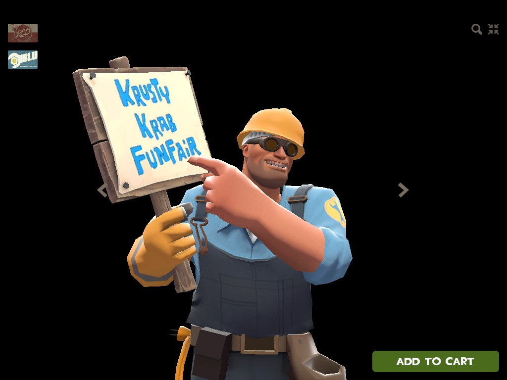 Krusty Krab Unfair sign Peace! Mod for Team Fortress 2 | TF2 Mods
