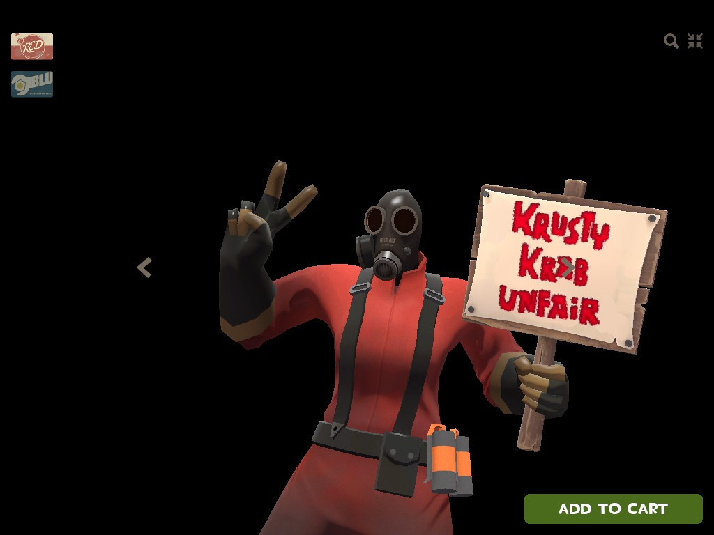Krusty Krab Unfair sign Peace! Mod for Team Fortress 2 | TF2 Mods