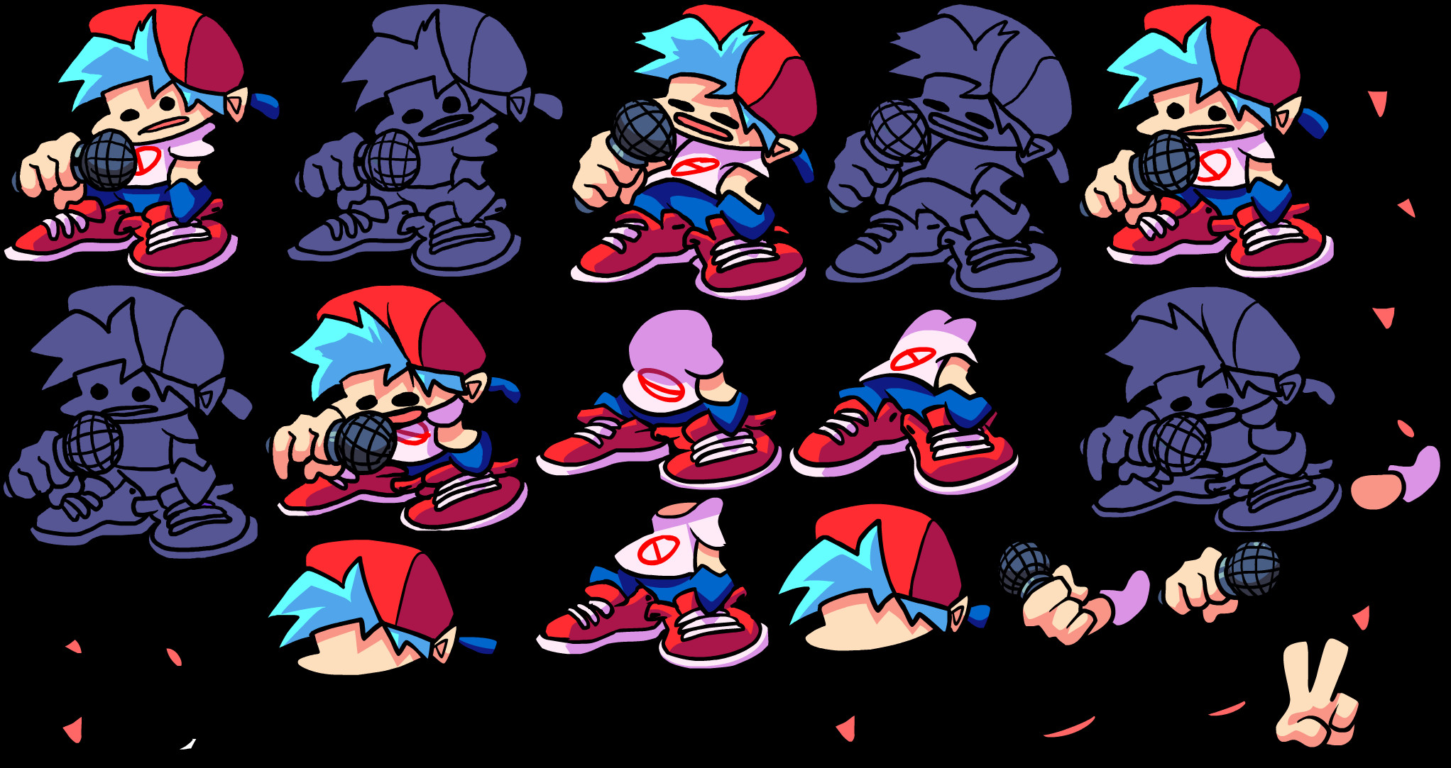 Boyfriend In Spritemap Form Mod for Friday Night Funkin' | FNF Mods